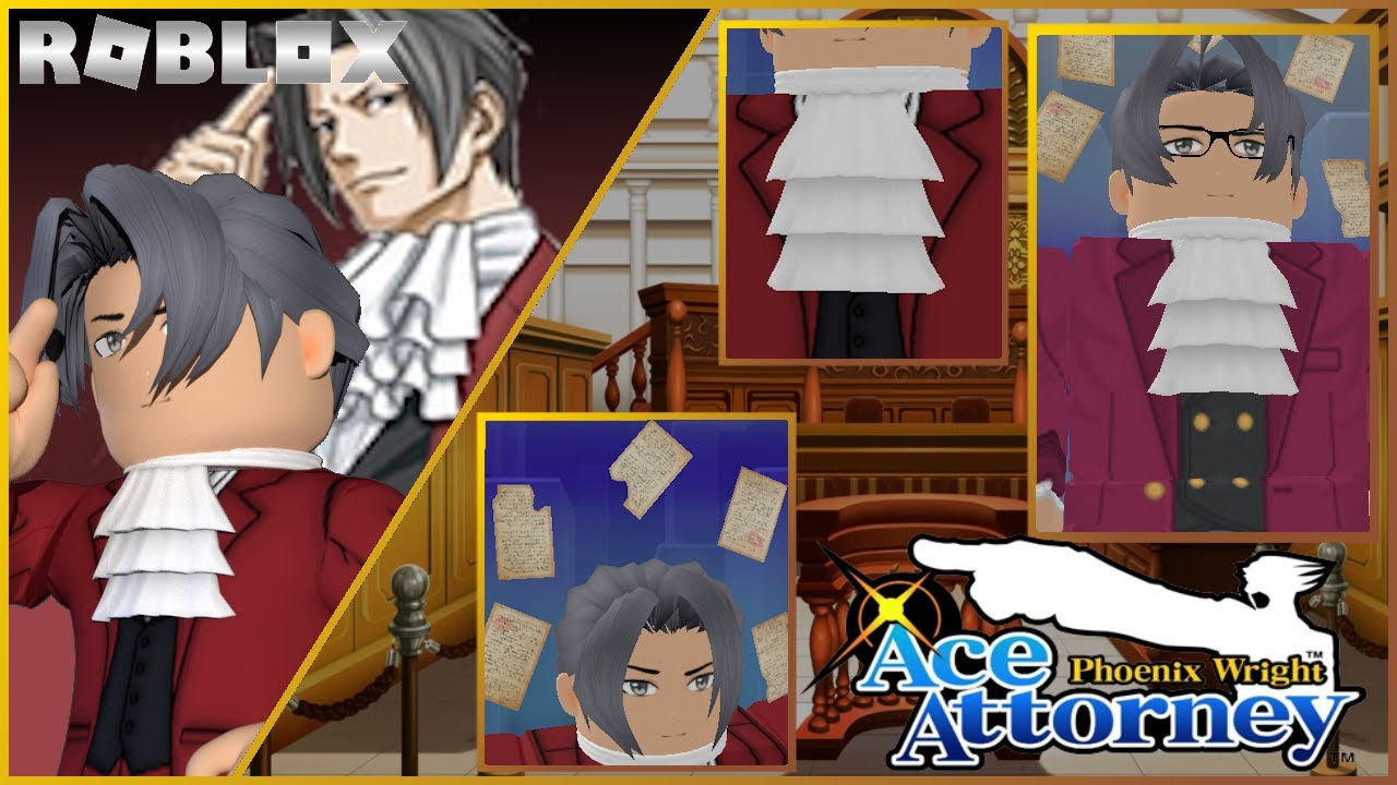 Miles Edgeworth Roblox Avatar Showcase - Ace Attorney - YouTube