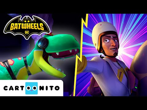T-Rex, Egghead and the Dino-robot | Batwheels | @cartoonito