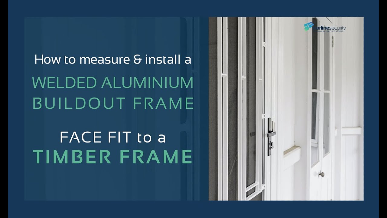 How to Measure and Install a Welded Aluminium Build out Frame. - YouTube
