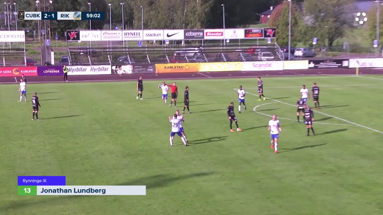 Höjdpunkter Omgång 22: Carlstad United BK vs Rynninge IK - YouTube
