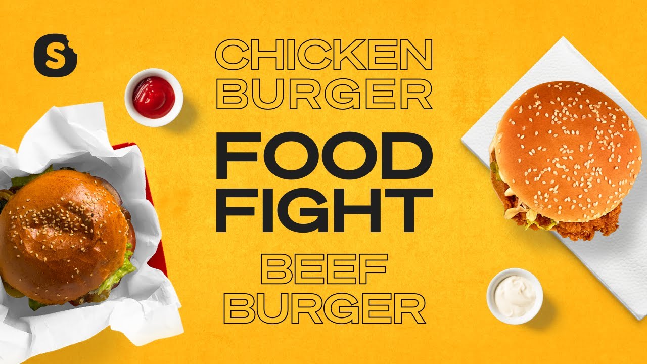 Chicken Burger v Beef Burger | Bathgate Food Fights - YouTube