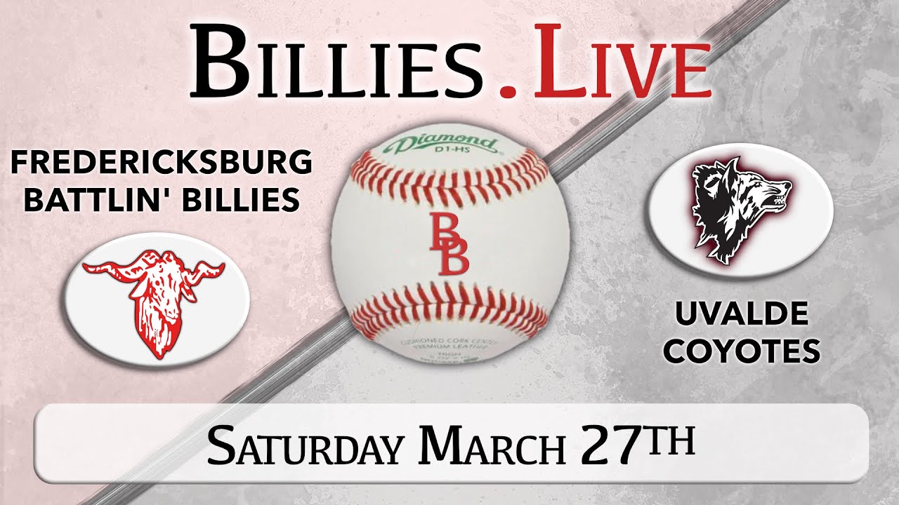 BASEBALL: Fredericksburg vs Uvalde - YouTube