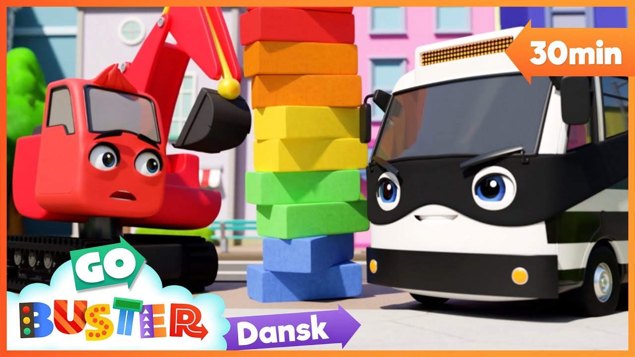 Buster og bøllen Bandit Bus | Go Buster Dansk | Moonbug Børn Dansk ...
