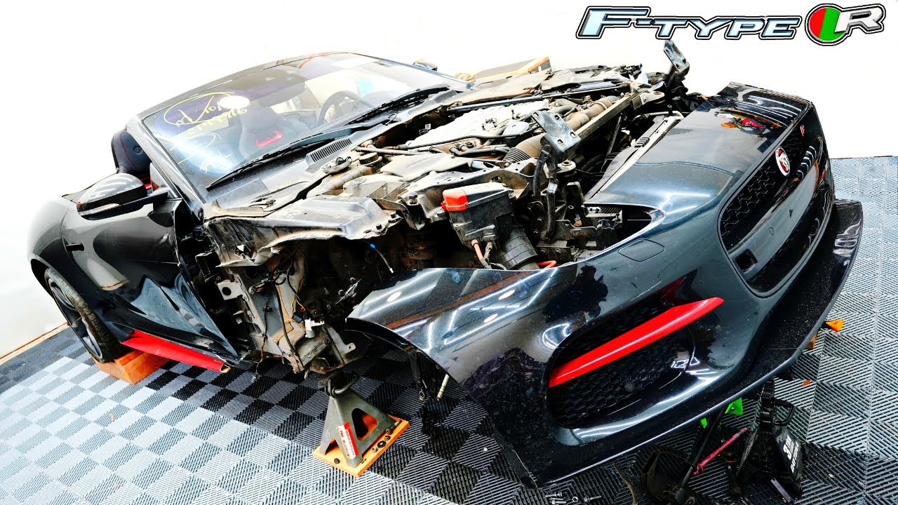 CHEAPEST WRECKED JAGUAR F-TYPE R Build | PT4 - YouTube
