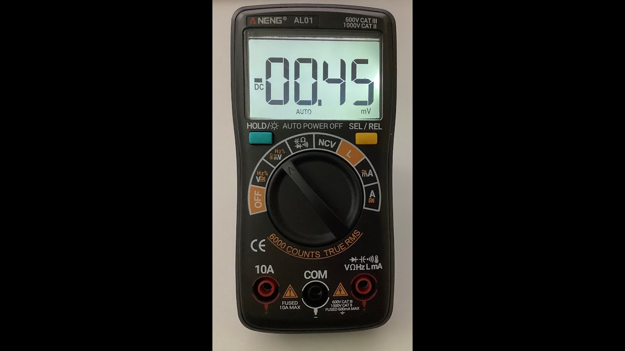 Aneng AL01 multimetr co umí cívky - YouTube