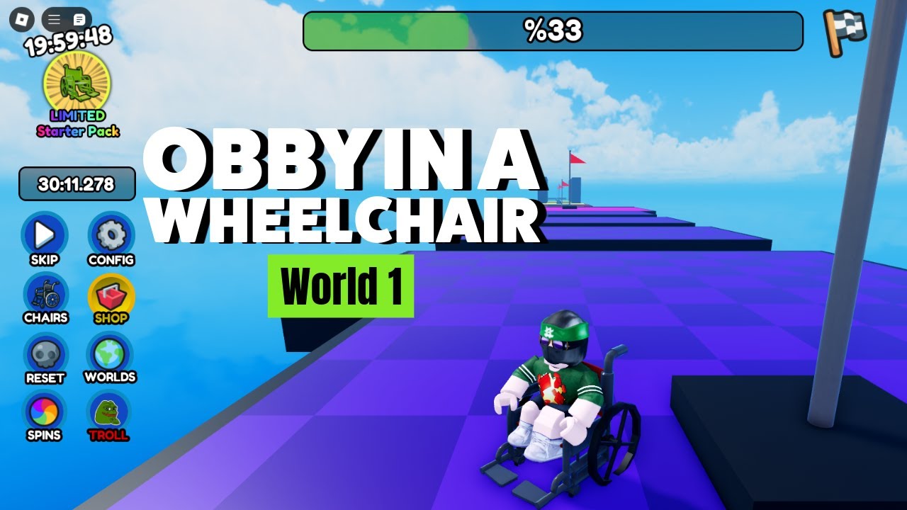 Roblox Obby Challenge: Mastering Obstacles in a Wheelchair! - YouTube