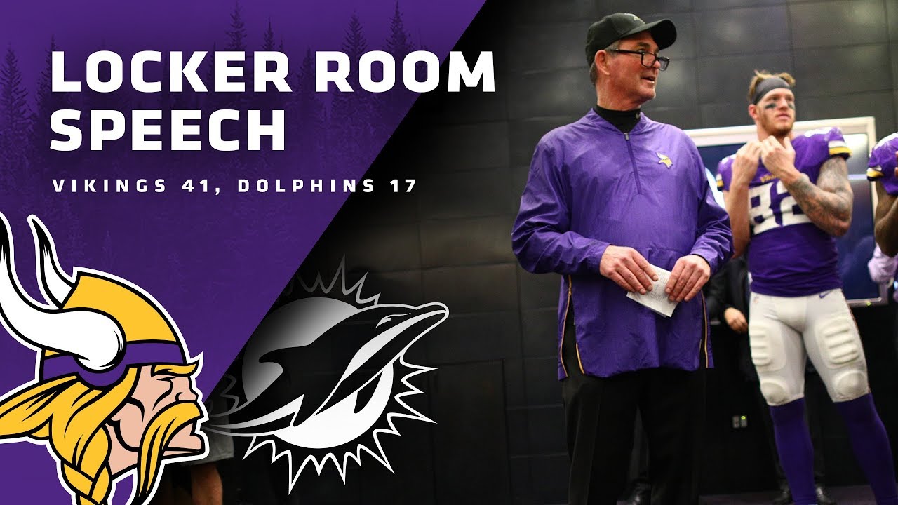 Mike Zimmer's Postgame Locker Speech After Beating the Miami Dolphins ...