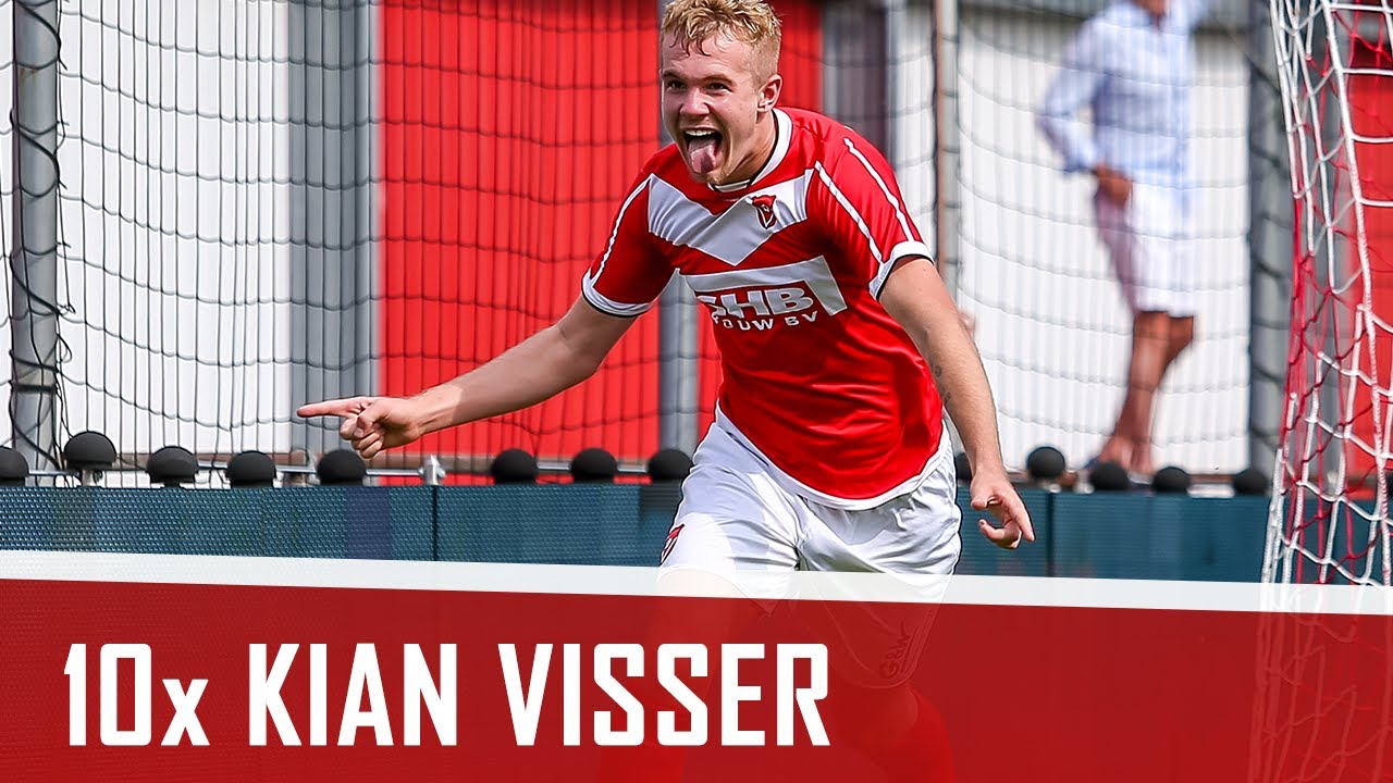 Kian Visser: 10 competitiegoals - YouTube