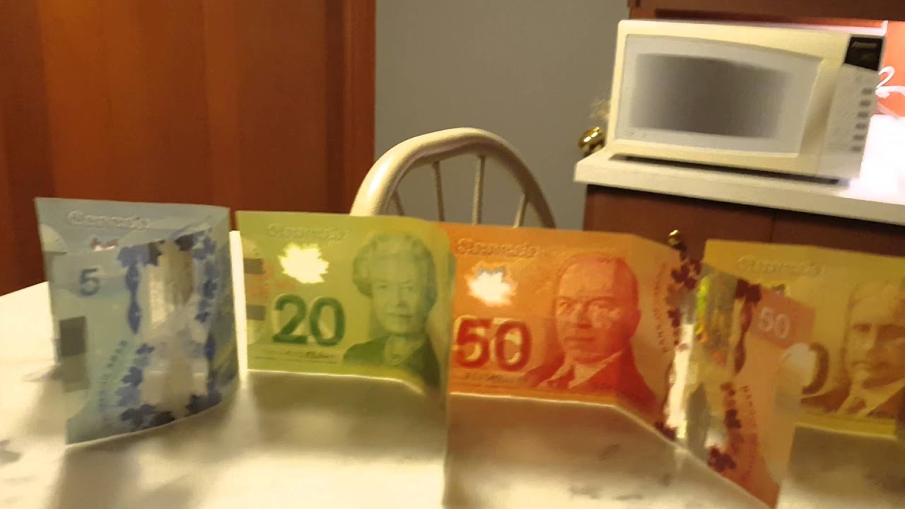 Fun with Canadian money - YouTube
