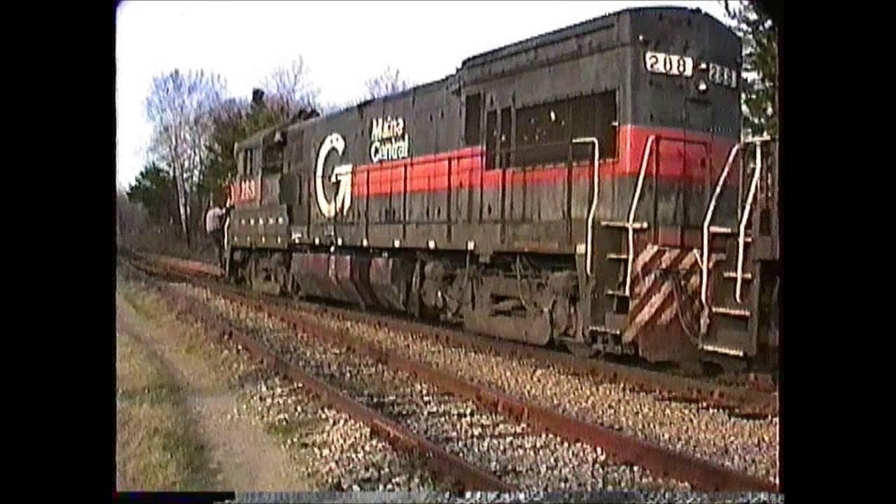MEC U23B #288 around Rumford Junction,Maine on 05/09/1992 - YouTube