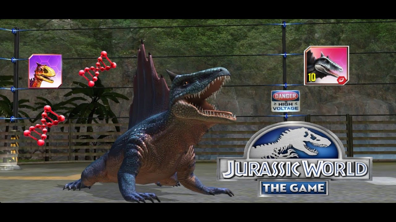 Dimetrocarnus al nivel 10 Jurassic World El Juego - YouTube
