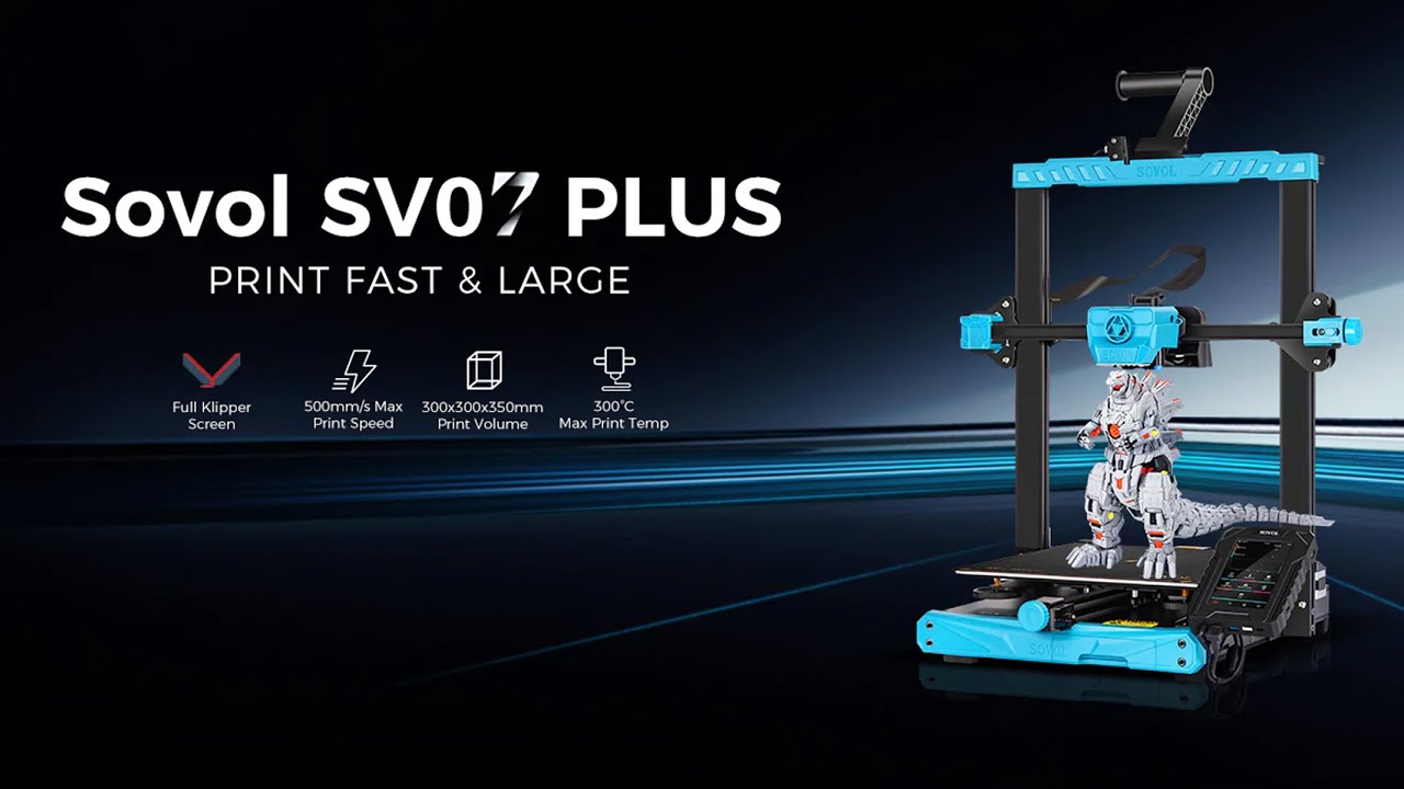 Sovol SV07 Plus 3D Printer with Klipper Firmware, Max Print Speed 500mm ...