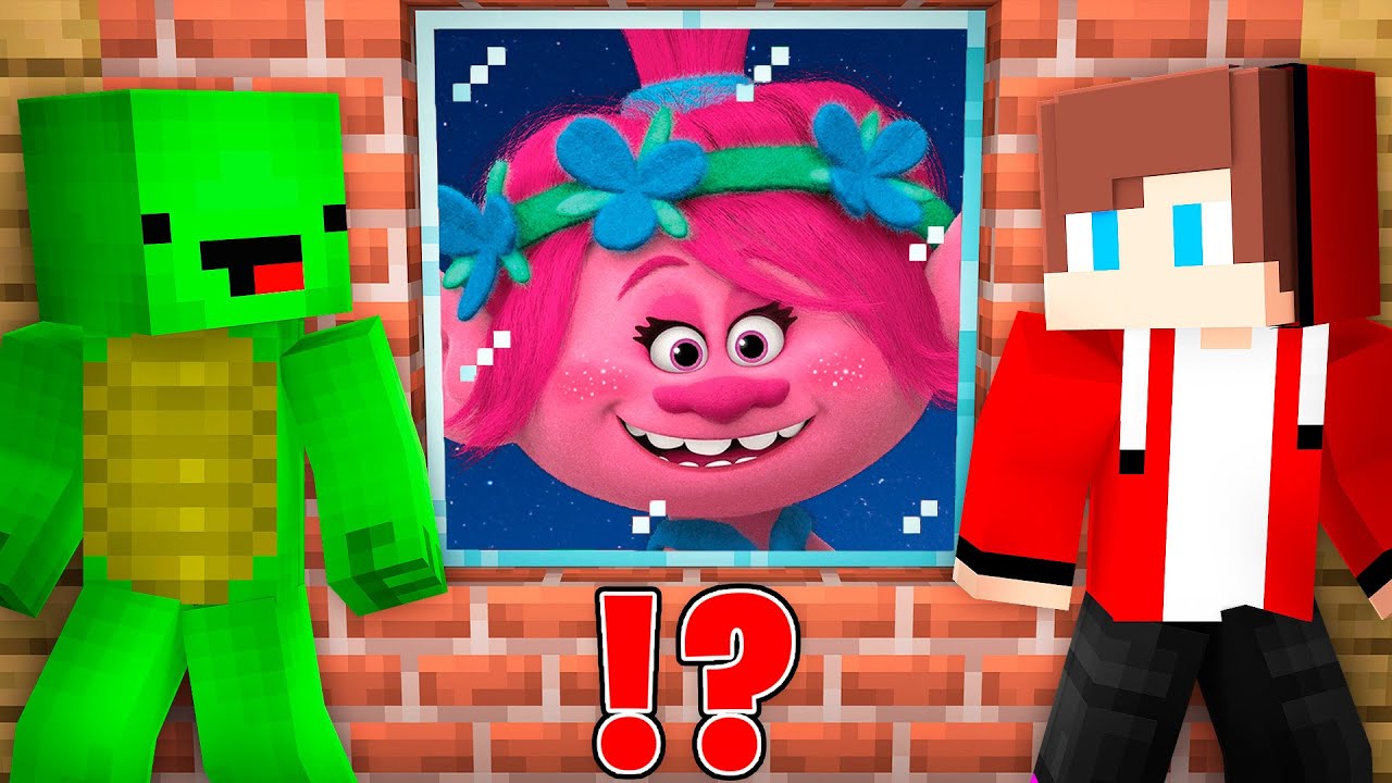 Why Jj and Mikey Attacked by Trolls Queen Poppy in Minecraft at 3:00 AM ...