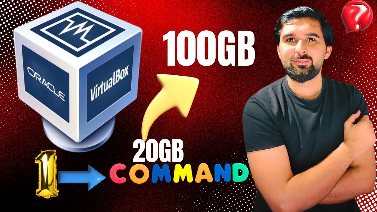 How to Enlarge VirtualBox Hard Disk Space | Oracle Linux VM Tutorial (Extend Disk from 20GB to ...