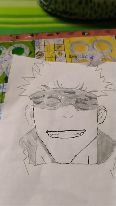 My first gojo drawing please like and subscribe - YouTube