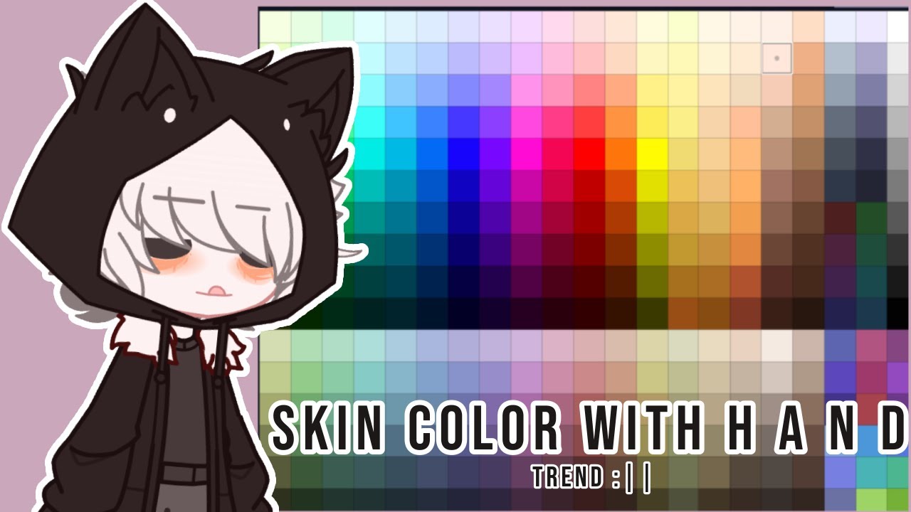 Trying to find my skin color on gacha club like everybody does (hALf ...