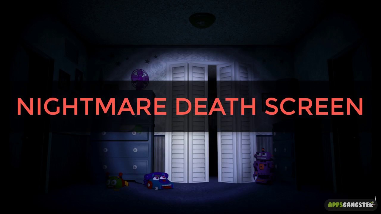 Five Nights At Freddy's 4 Sound - Nightmare Death Screen - YouTube
