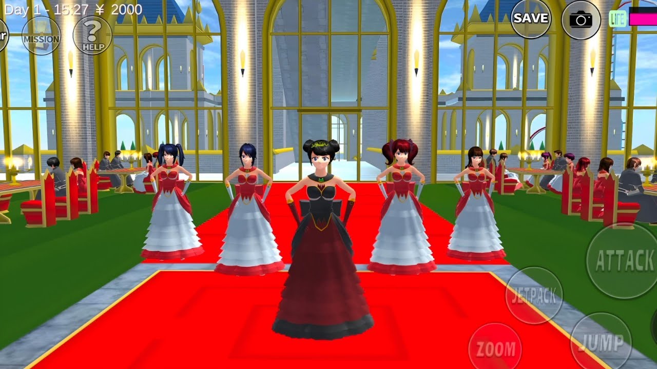 CARA PARA PRINCESS DANCE SAAT WAKTU MAKAN SIANG! || TUTORIAL SAKURA ...