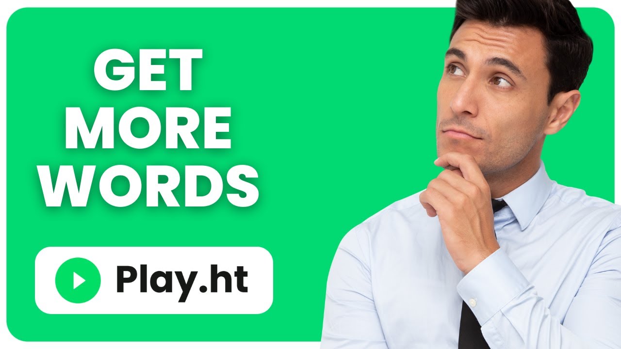 How to Get More Words in Play.ht - YouTube
