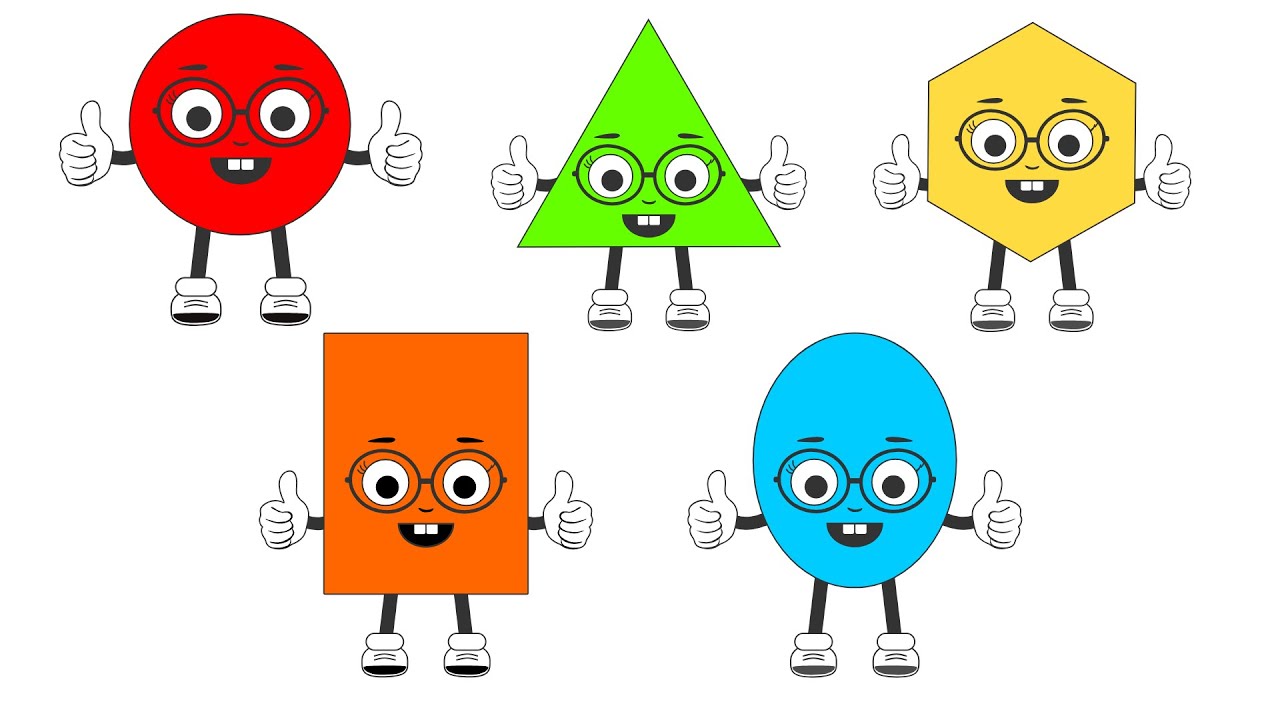 Shape Song | The Shapes Song | Nursery Rhymes | Learn Shapes Circle ...