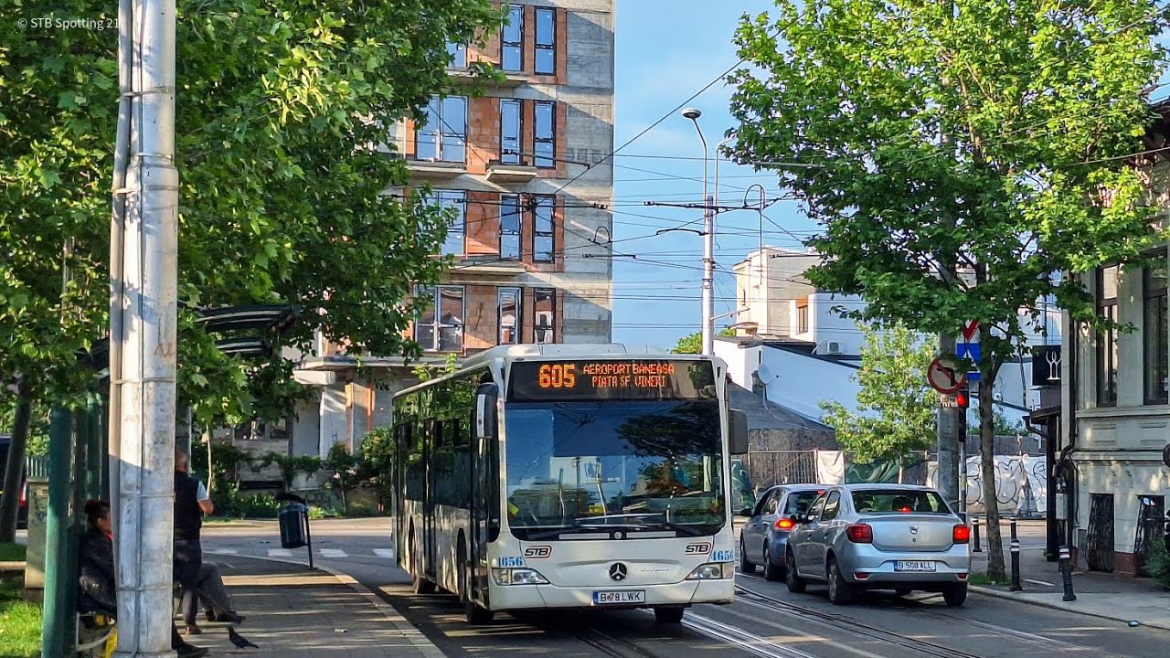 Calatorie cu Mercedes Benz Citaro 4656 pe linia 605 intre statiile ...