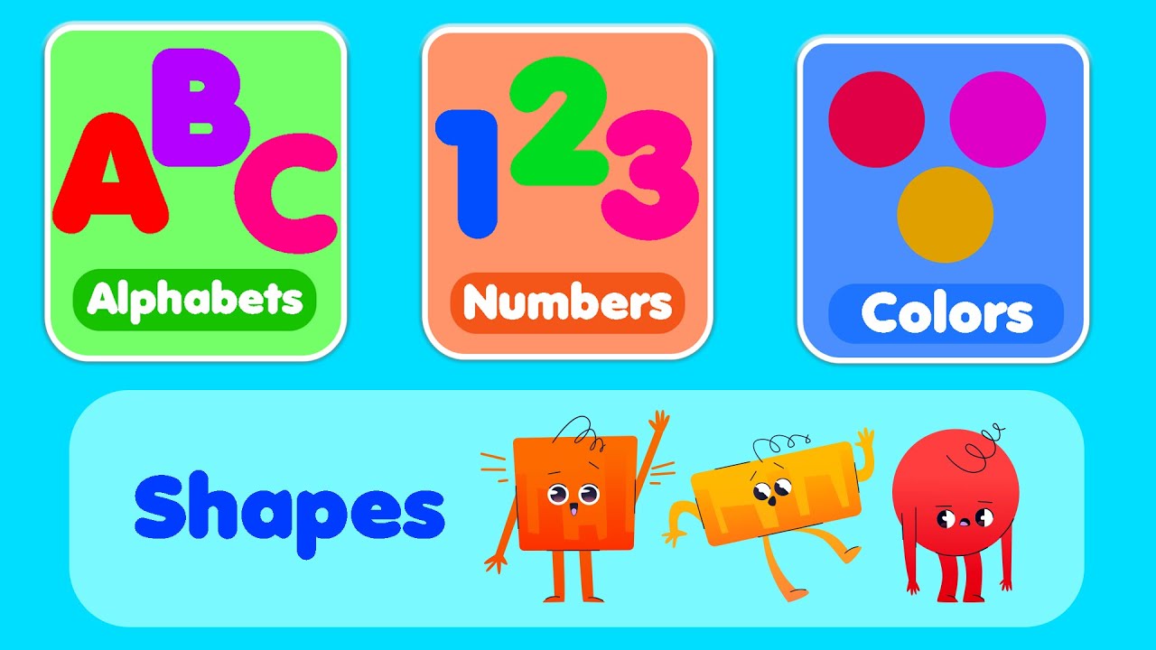 ABC And 123 Learning For 4 Year Olds | ABC Phonics Song For Toddlers ...