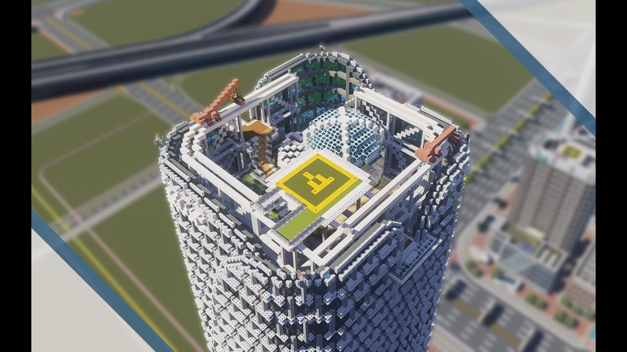 Regular Builds in Minecraft [13] Landmark Skyscraper - YouTube
