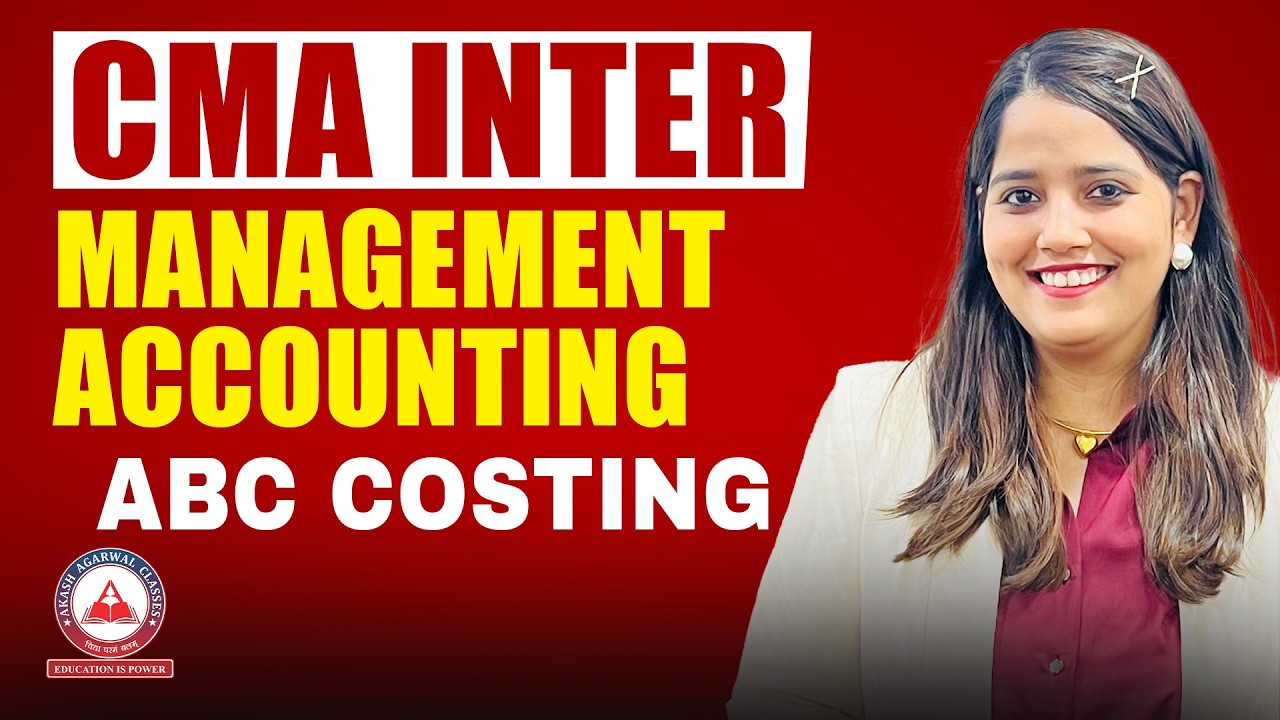 CMA Inter | Management Accounting Revision | ABC Costing | June & Dec ...