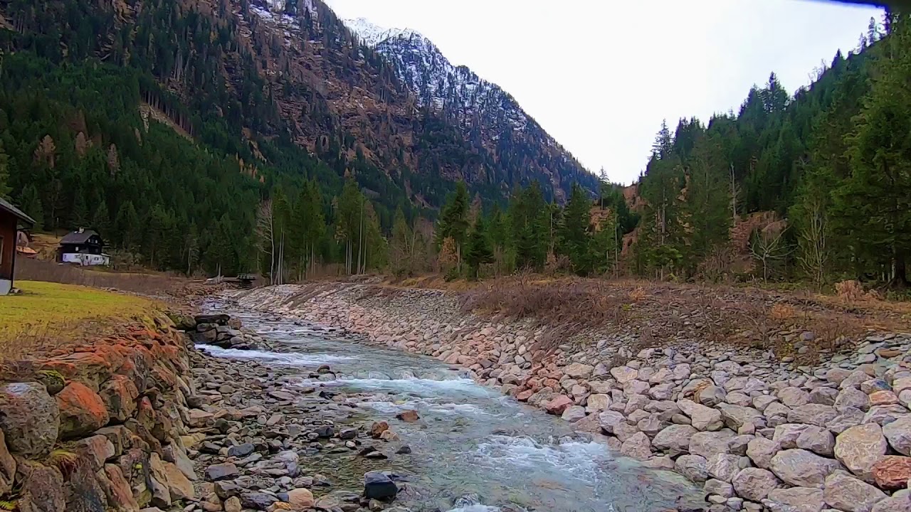 Alpine River Nature Sounds - Relaxing sound of the river running ...