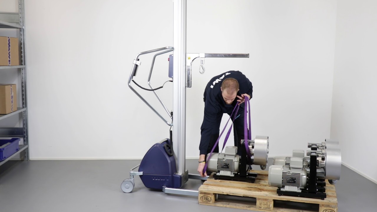 TAWI Lifting Trolley - Crane arm with hook - YouTube