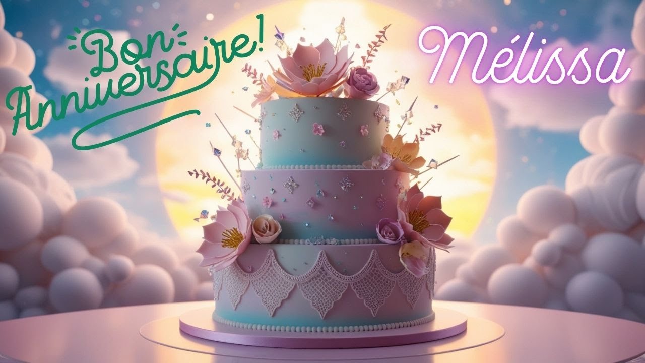🎵 "Joyeux Anniversaire Mélissa" - Une chanson d'amour et d'espoir 💖🎂 ...