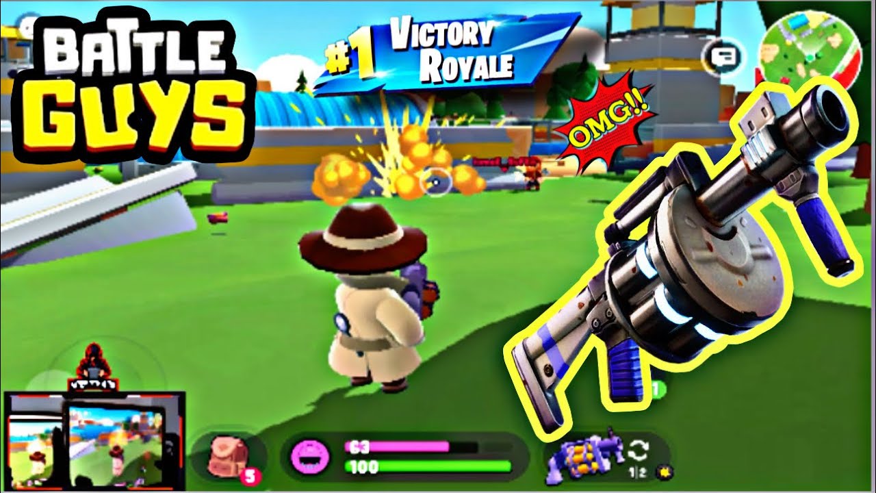Battle Guys Grenade Launcher Gameplay//Battle Guys Royale Gameplay ...