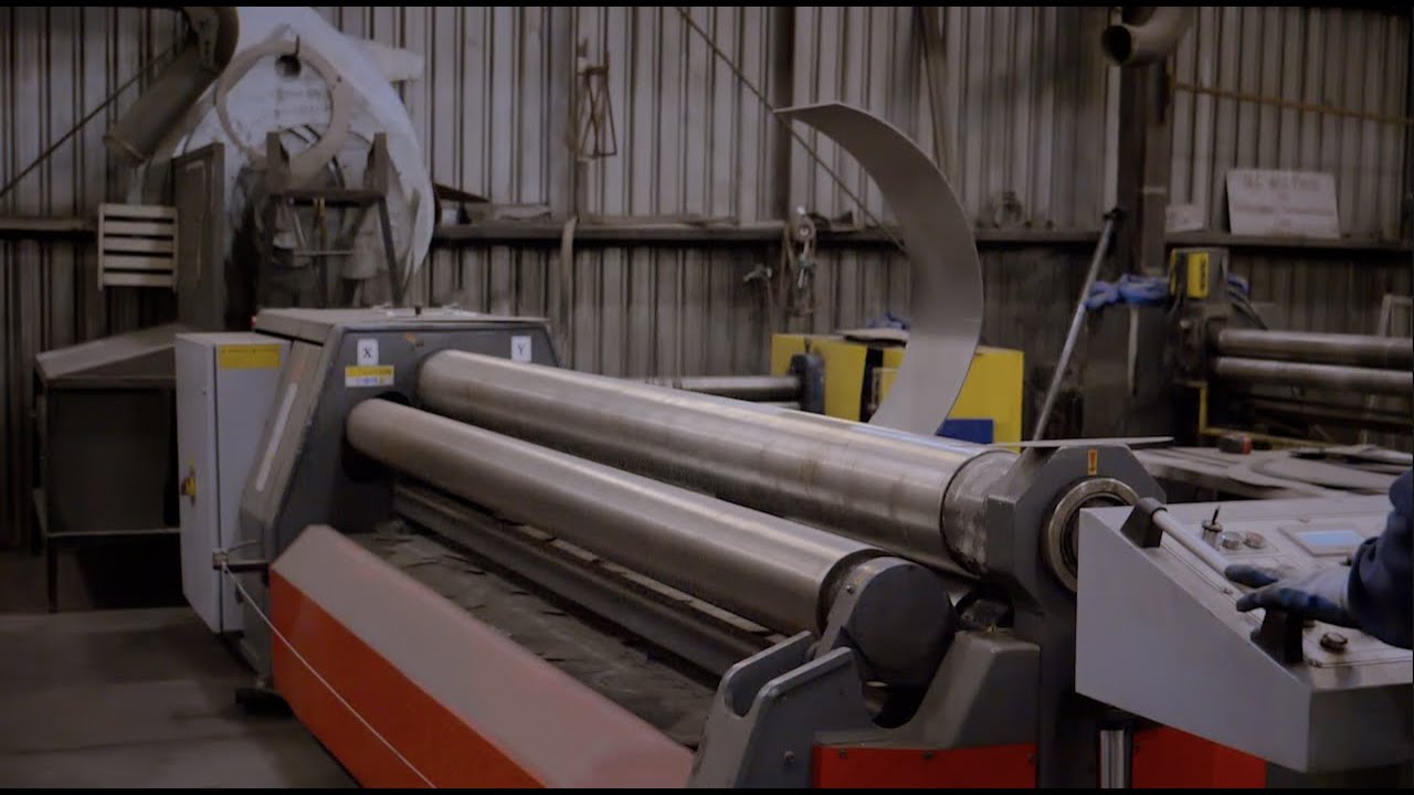 Rolling Sheet Metal and Forming using a 4 Roll CNC Rolling Machine by ...