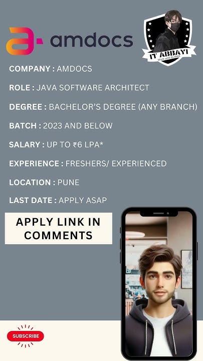 Amdocs Hiring Fresher Java Software Engineer 2024 #amdocs #java #shorts #trending # ...