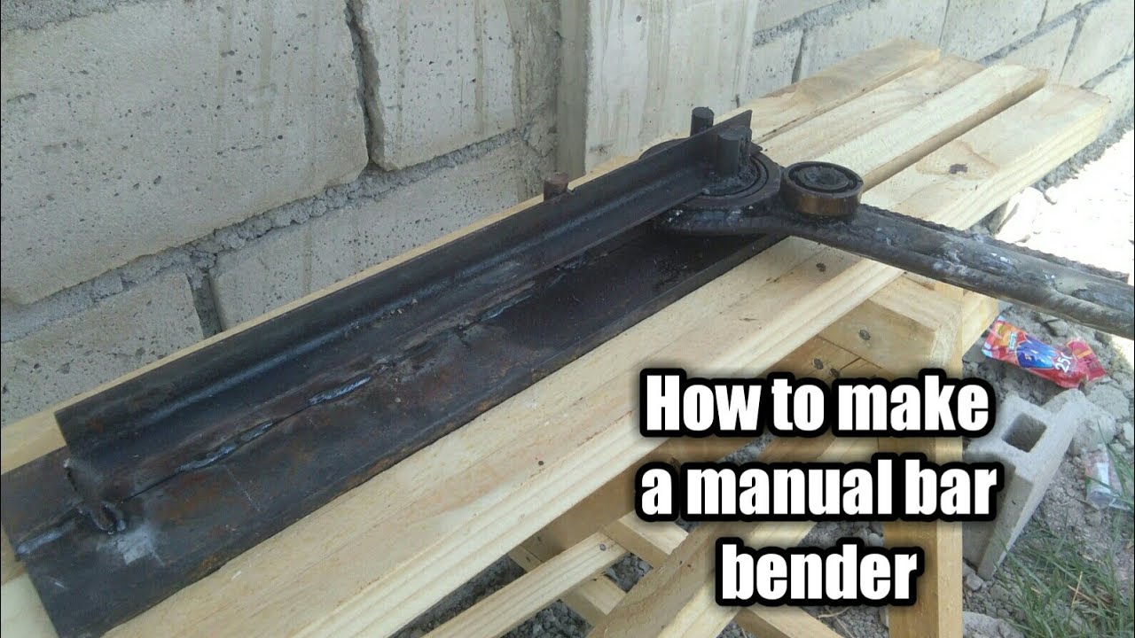 How to make a manual bar bender - YouTube