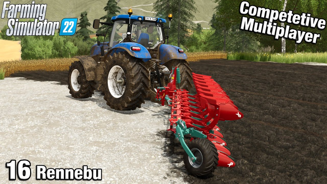 CREATING ONE GIANT FIELD Rennebu Competitive Multiplayer FS22 Ep 16 ...