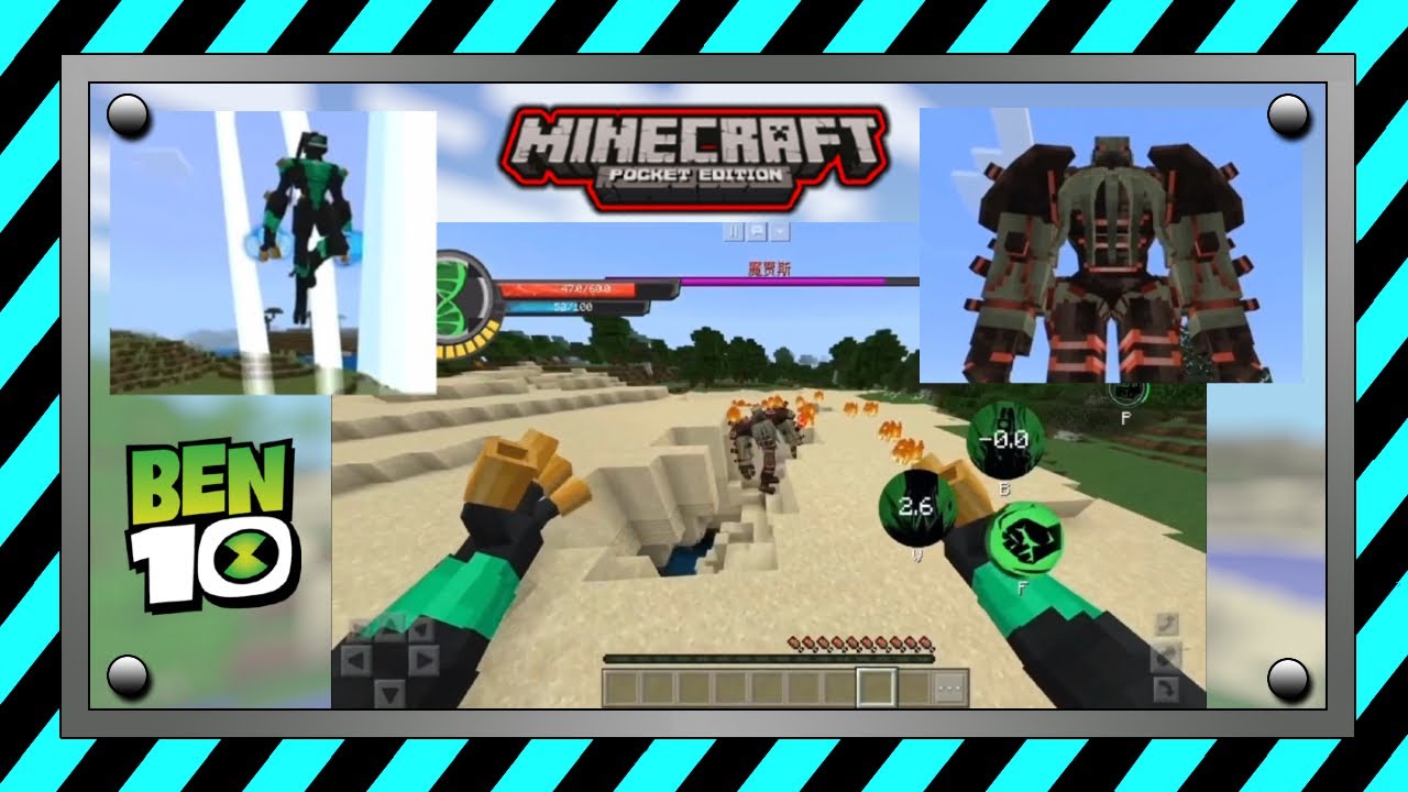 Minecraft PE : Ben 10 Mod【Mod ShowCase】 - YouTube