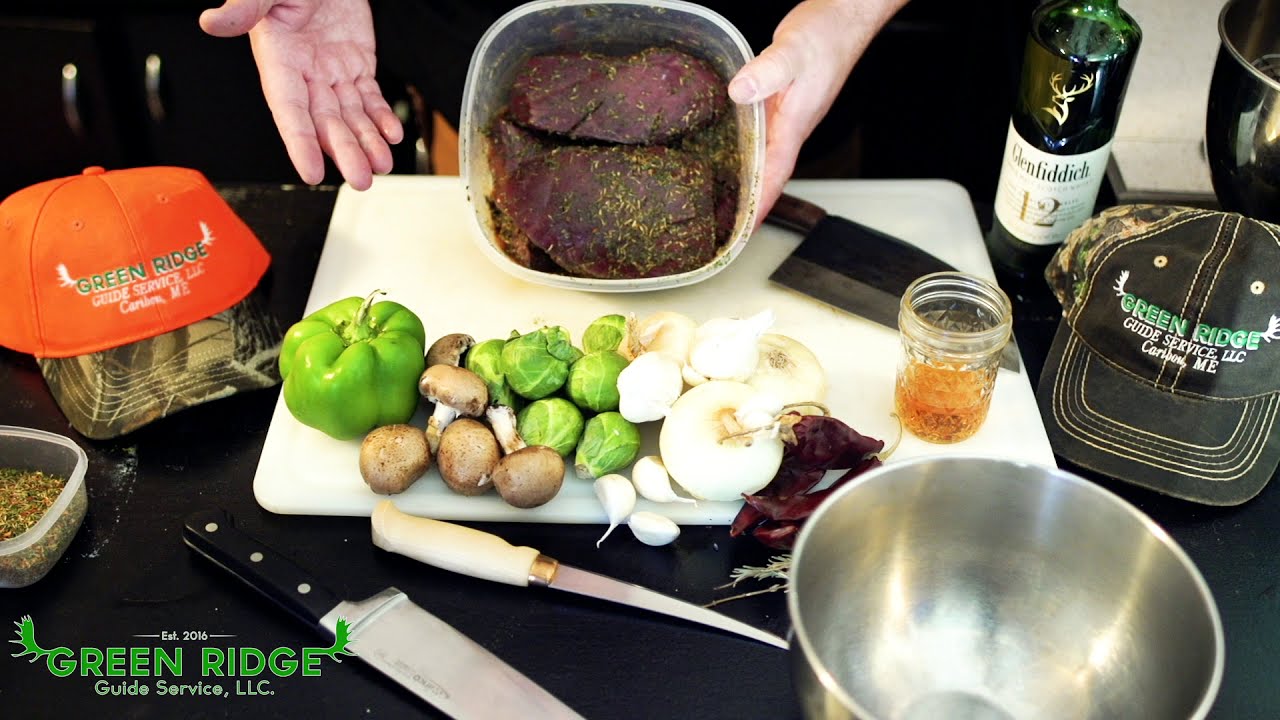 EPISODE 2 (pan seared moose heart steak with sauteed veggies and ...