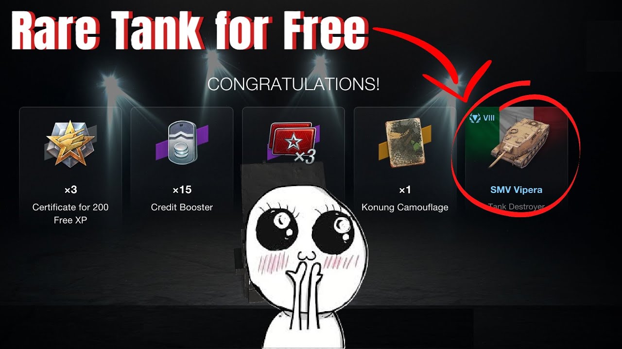 I FINALLY WON THE RAREST TIER VIII TANK IN WOTB FOR FREE! - YouTube