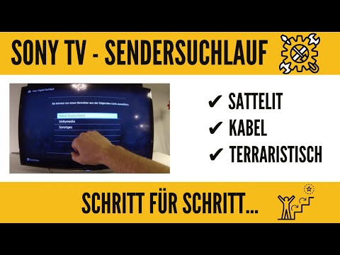 Sony Smart TV Sendersuchlauf Kabel Sat Dvb-t. GANZ EINFACH!!!
