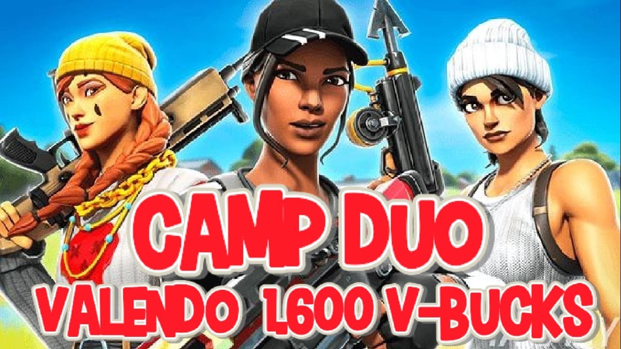 AGORAA CAMP DUO VALENDO 1600 vbucks /regras na descrição - YouTube
