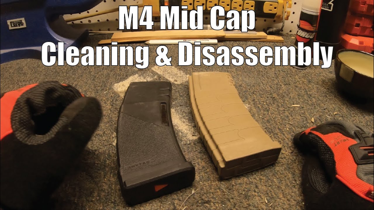 Airsoft M4 Mid Cap Mag Cleaning and Disassembly - YouTube