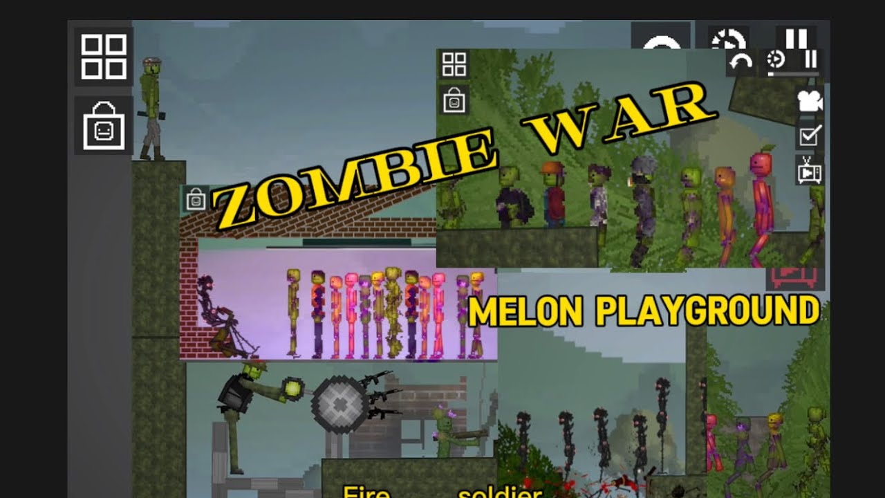 Melon playground zombies war - YouTube