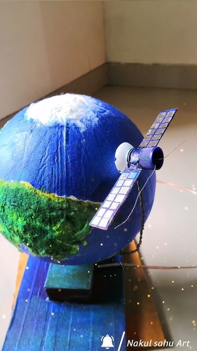 Geostationary satellite _ 11th class school Project working model #DIY ...