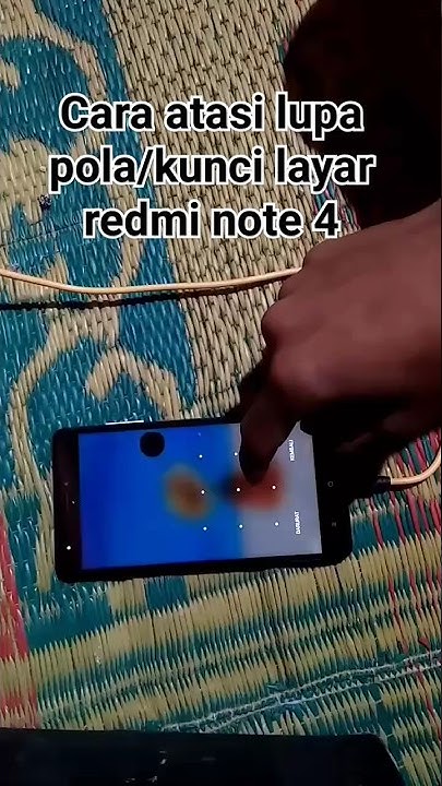 cara mengatasi lupa pola,kunci layar hp redmi note4 Tampa laptop/pc - YouTube