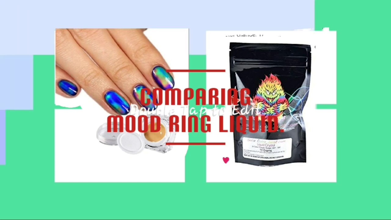 comparing mood ring liquid. #ThermochromicLiquid - YouTube