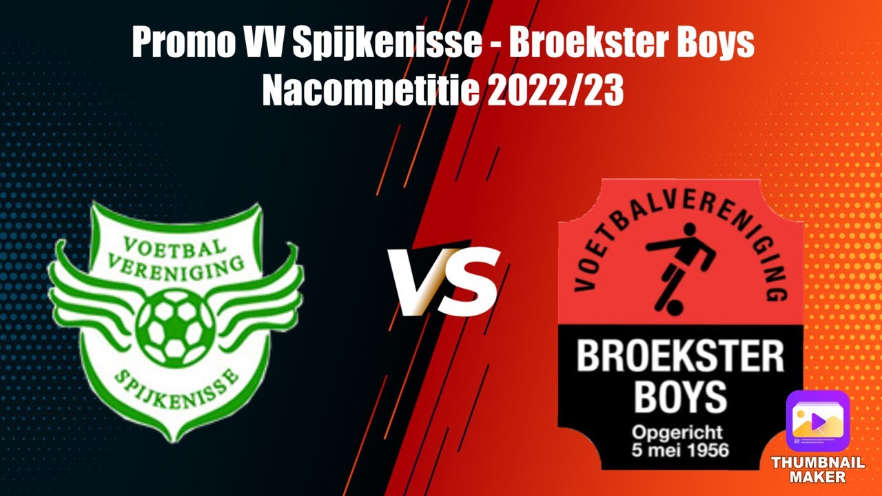 Promo VV Spijkenisse - Broekster Boys nacompetitie 2022/23 - YouTube