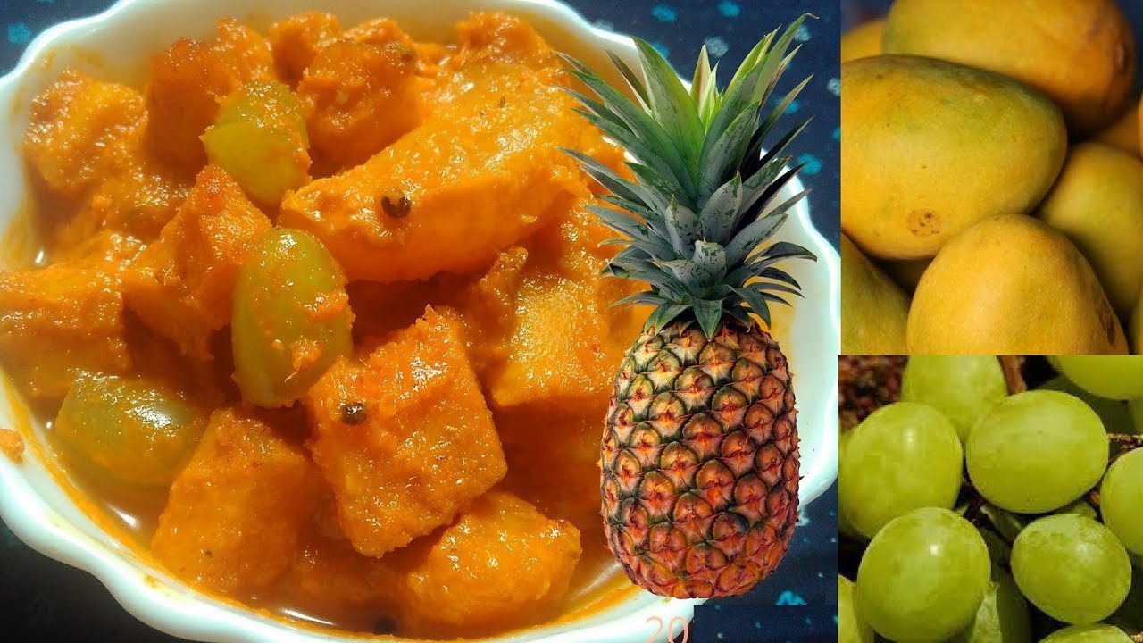 Ananas Ambya Sasam | Pineapple and Mango Sasam | Konkani Recipe - YouTube
