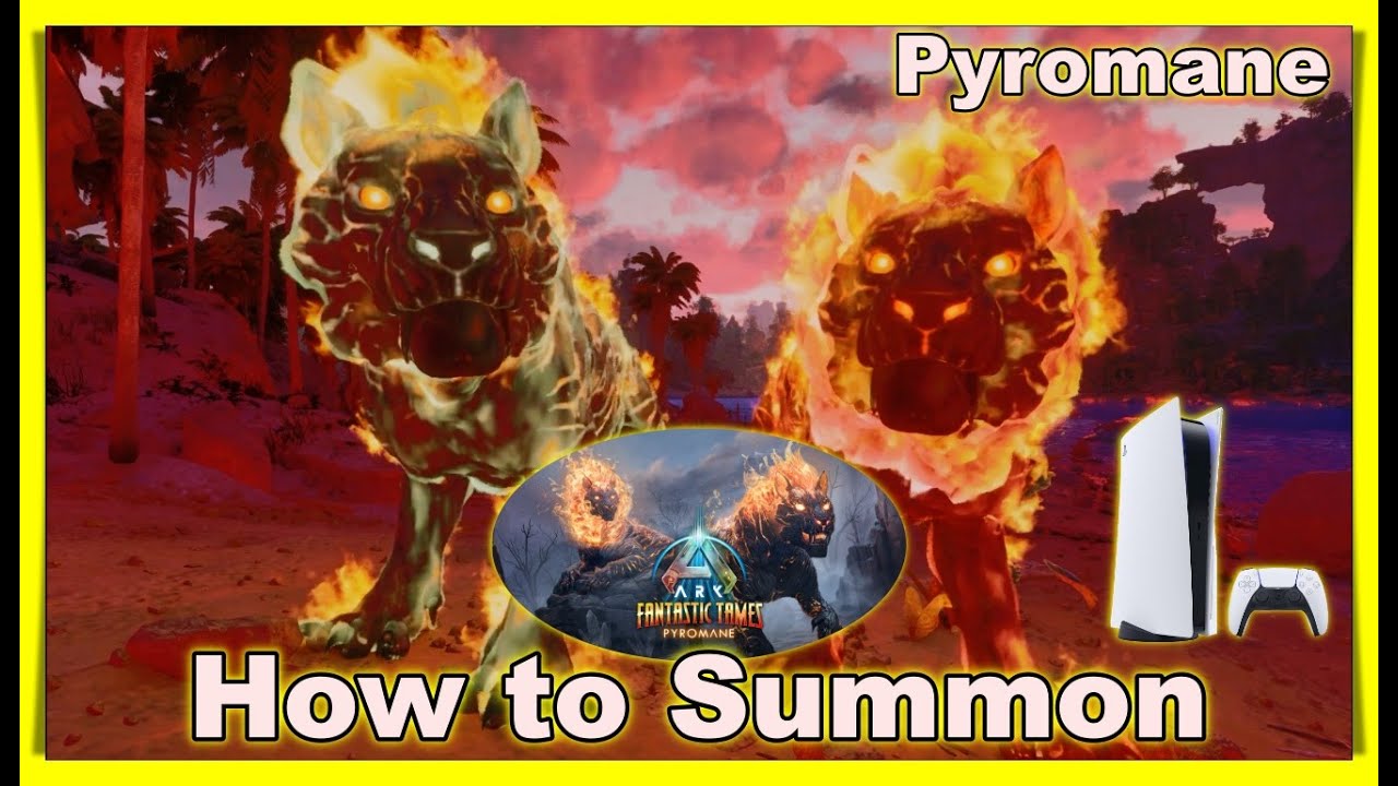 Ark Survival Ascended How to summon NEW Pyromain DLC - YouTube