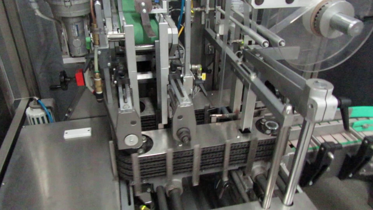 Multipack model F42 bundler stacker for blisters - YouTube